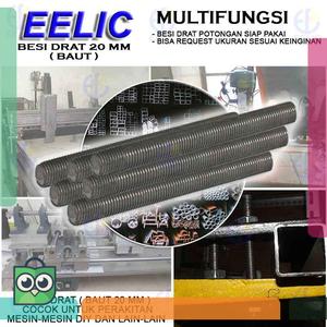 Jual EELIC BED-M20X10 BESI DRAT BAUT ULIR DENGAN DIAMETER 20 MM X ...