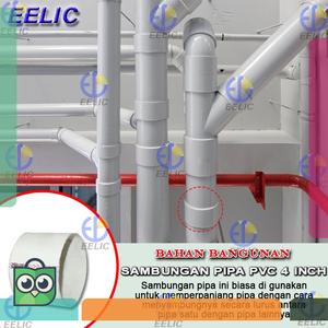 Jual EELIC SAP-PVC4I Sambungan pipa pvc ukuran 4 inch dengan panjang 10 ...