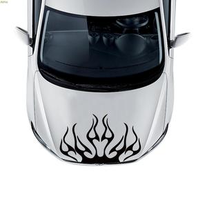 Jual Fire tetom car hood decor sticker,personality DIY modified decals ...