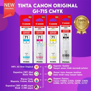 Jual Tinta Gi-71s Gi71 Small Original Printer Canon G1020 G2020 G3020 ...