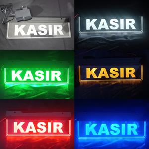 Jual AKRILIK GRAFIR LASER TULISAN KASIR NYALA LAMPU LED ADAPTOR Diskon ...
