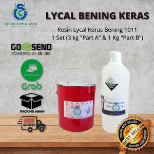 Jual Resin Lycal 1011 / Resin Bening Keras 1 set kaleng 4 kg - Kota ...