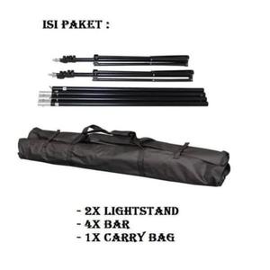 Jual Stand background foto studio ukuran 3m tiang backdrop portable ...