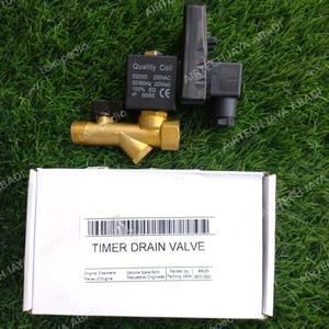 Jual TIMER DRAIN VALVE 230VAC 20WATT 1/2" UNTUK DRYER MESIN KOMPRESSO ...