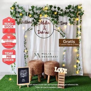 Jual Dekorasi Lamaran Tunangan Backdrop Nikahan PhotoBooth DIY Akad ...