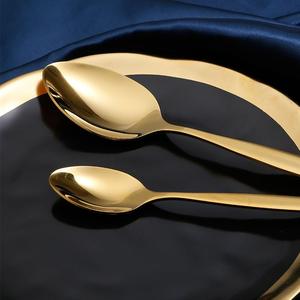 Promo Sendok Garpu Makan Warna Emas / Spoon & Fork Gold - Sendok makan ...