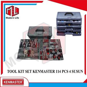 Jual Tool Kit Kenmaster 114 Pcs Toolkit Set 4 Susun Kenmaster Original ...