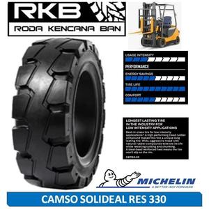 Jual CAMSO RES 330 SOLIDEAL Ukuran 6.00-9 Ban Mati Ban Buta Forklift ...