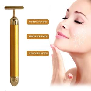Jual Gold Stick 24K Gold Beauty Stick Electric T-Type Massage Stick ...
