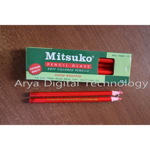 Jual Pencil Glass Mitsuko Pensil Kaca Dermatograph Penanda Warna Merah ...