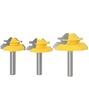 Jual MG Drillpro 8MM Shank 45 Degree Lock Miter Router Bit Tenon ...