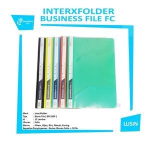 Jual INTERXFOLDER - Business File Map Plastik Ukuran F4 Warna Per Lusin ...