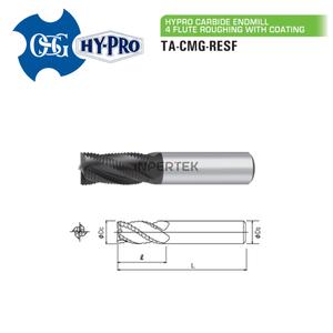 Promo Endmill 12 4F HY-PRO End Mill Roughing 12 mm HRC45 Carbide ...