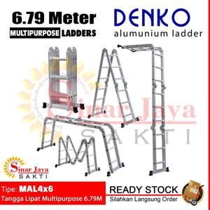 Jual Tangga Multipurpose 6.8 Meter Tangga Lipat Tangga Alumunium Denko ...