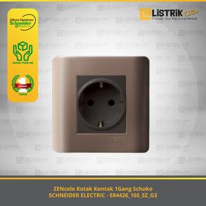 Jual ZENcelo Kotak Kontak 1Gang Schuko - E84426_16S_SZ_G3 - Jakarta ...