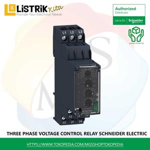 Jual SCHNEIDER THREE-PHASE VOLTAGE CONTROL RELAY 380 480VAC 2C/O ...