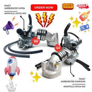 Jual Paket Karbu Supra plus Intake Manifold manipol Mio lama Karbu Supra - PKT SUPRA MIO - Kota ...