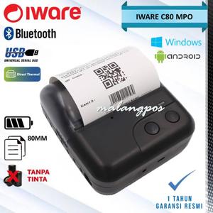 Jual PRINTER KASIR BLUETOOTH-PPOB MOBILE IWARE C-80 Best - Jakarta ...