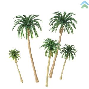 Jual 15pcs Miniatur Pemandangan Model Layout Pohon Plastik Palm Trees ...