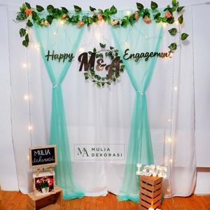 Jual Dekorasi Lamaran Backdrop Nikahan Photobooth Diy Akad Nikah Aqiqah ...