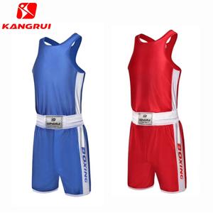 Jual Baju Tanding Tinju Kangrui / boxing Amateur uniform celana tinju ...