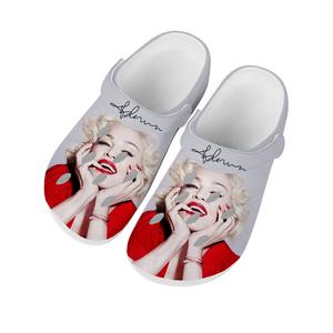 Jual Madonna Pop Rock Singer Disco Home Clogs Custom Water Shoes Mens ...