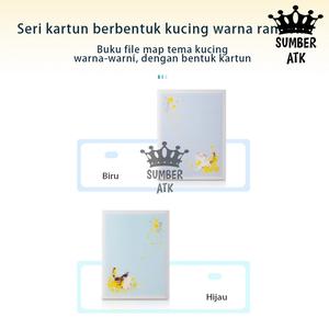 Jual Deli File Map Buku A4 30/40/60 Halaman Desain Kartun Anti Air ...