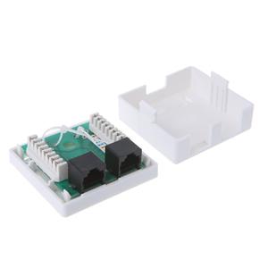 Jual RJ45 Junction Box CAT6 Network Connector 2 Port Desktop - Jakarta ...