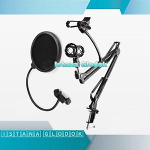Jual Paket Komplit Bm800 Soundcard Mixer V8 Stand Arm Tripod Pop Filter ...
