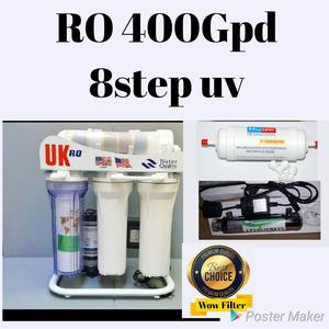 Jual Mesin RO 400gpd 8step +uv Reverse osmosis +uv 400gpd RO UK 8step ...