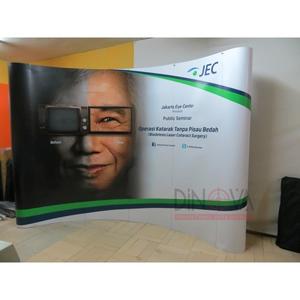 Jual GOJEK INSTANT! Backdrop Backwall Background Pameran 3x4 Curved ...