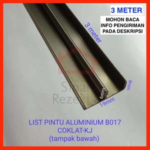 Jual Lis Pintu Coklat Profil Aluminium Edging Frame List Handle Lemari B017 - Jakarta Barat ...