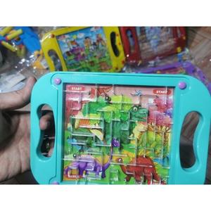 Jual mainan anak maze puzzle papan ular tangga labiring biji bola ...