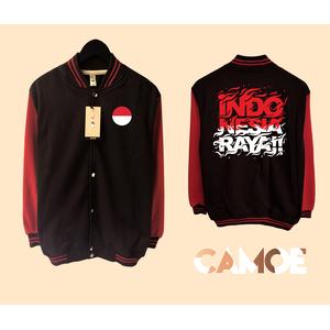 Jual Jaket Varsity Premium CAMOE Indonesia Raya Merdeka Bendera ...