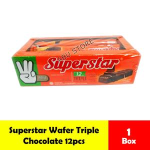 Jual Superstar Triple Chocolate Coklat Wafer Kemasan Box isi 12 pcs ...