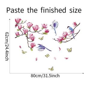 Jual Stiker dinding bunga stiker dinding gambar burung, tempelan ...