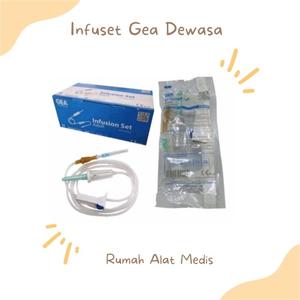 Jual Per Box Infuset Gea Dewasa Anak Per Box isi 50 Infusion Set ...