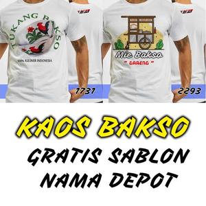 Jual KAOS BAJU / SABLON SATUAN / PROFESI / SERAGAM / PEDAGANG MAKANAN ...