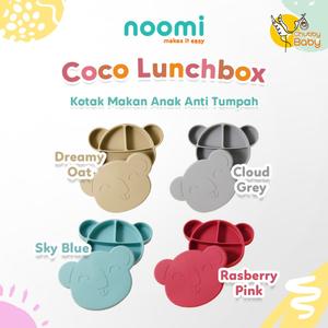 Jual Noomi - Coco Lunchbox Silicone | Kotak Makan Anak - CLOUD GREY ...