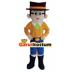 Jual KOSTUM MASKOT BADUT NOBITA KOBOI DEWASA LUCU COSTUME KARNAVAL ...
