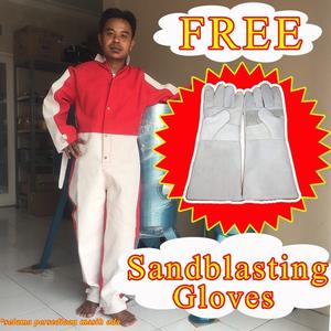 Jual Sand blasting suit Baju sandblasting resleting XXL wearpack Best ...