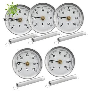 Jual Termometer Pengukur Suhu Dial Bulat 63mm Dengan Pegas 0-120℃5pcs ...
