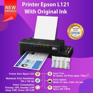 Jual Printer Epson L121 A4 Ink Tank Printer Epson L121 L 121 Pengganti ...