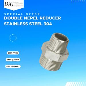 Jual 2" x 1" Double Nepel Hex Reduce Stainless Steel 2 x 1 Inch ...