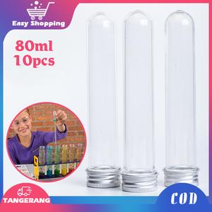 Jual 10 Pcs Tabung Reaksi Plastik 80ml Botol Tabung Plastik Tabung ...