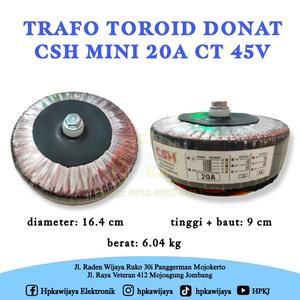 Jual TRAFO TOROID DONAT CSH MINI 20A CT 45V trafo donat CSH 20 A CT 45 V - Kota Mojokerto - KAwi ...