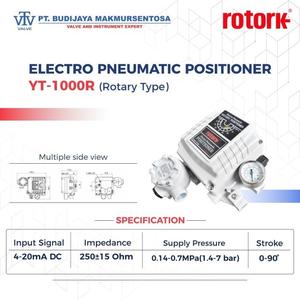 Jual Electro Positioner YTC Rotork YT1000R - Kota Medan - Budijaya Makmursentosa | Tokopedia