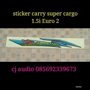 Jual sticker stiker Mobil tulisan Suzuki Carry super cargo 1.5i Euro 2 ...