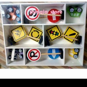 Jual Mainan Kayu Edukasi Rambu Rambu Lalu Lintas Mobil-mobilan BOX ...