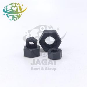Jual Mur Nut Hexagon Nylon Mur Plastik Robotik Baut Skrup Screw Hitam ...